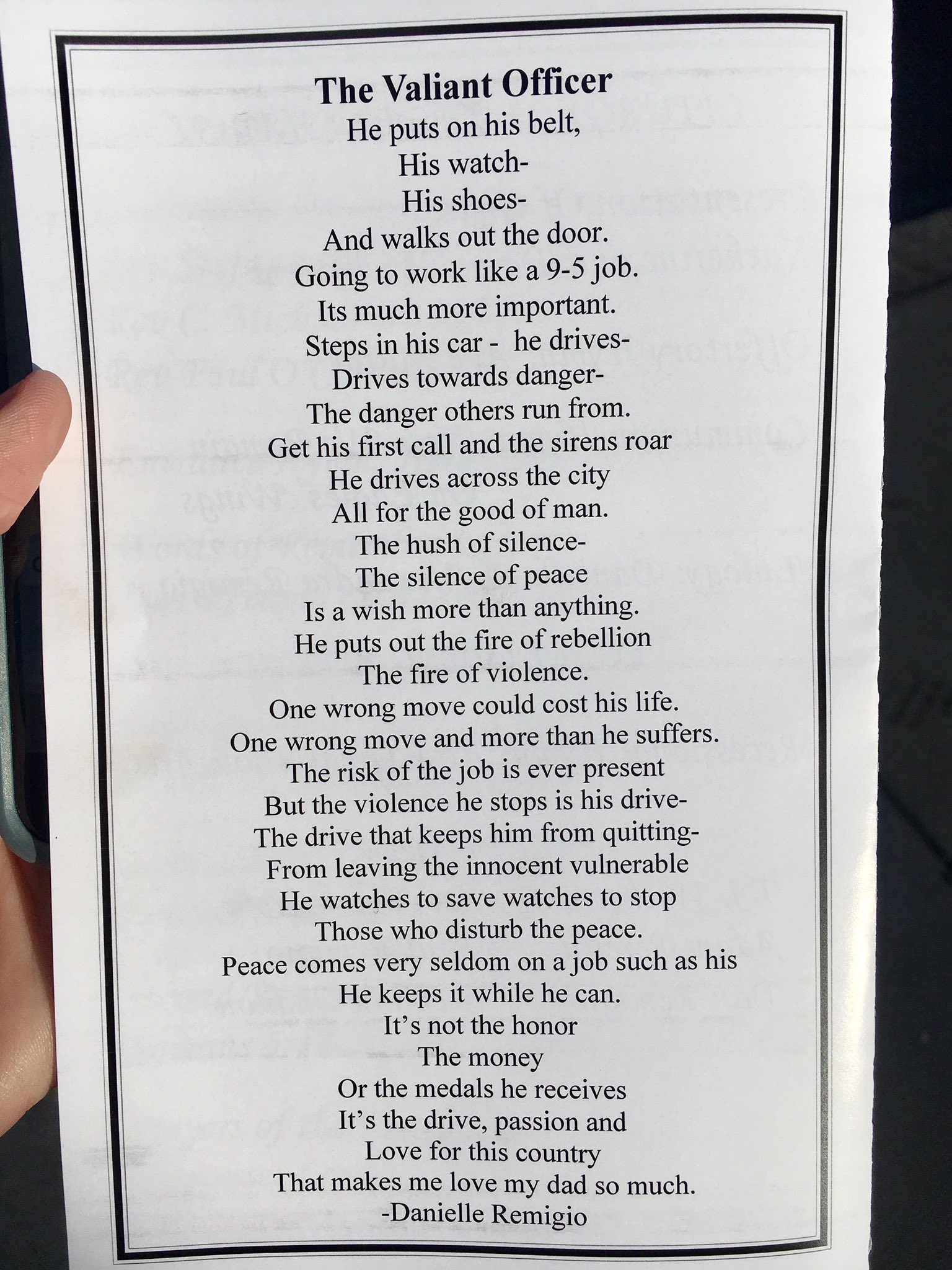 Fallen Police Officer Poem