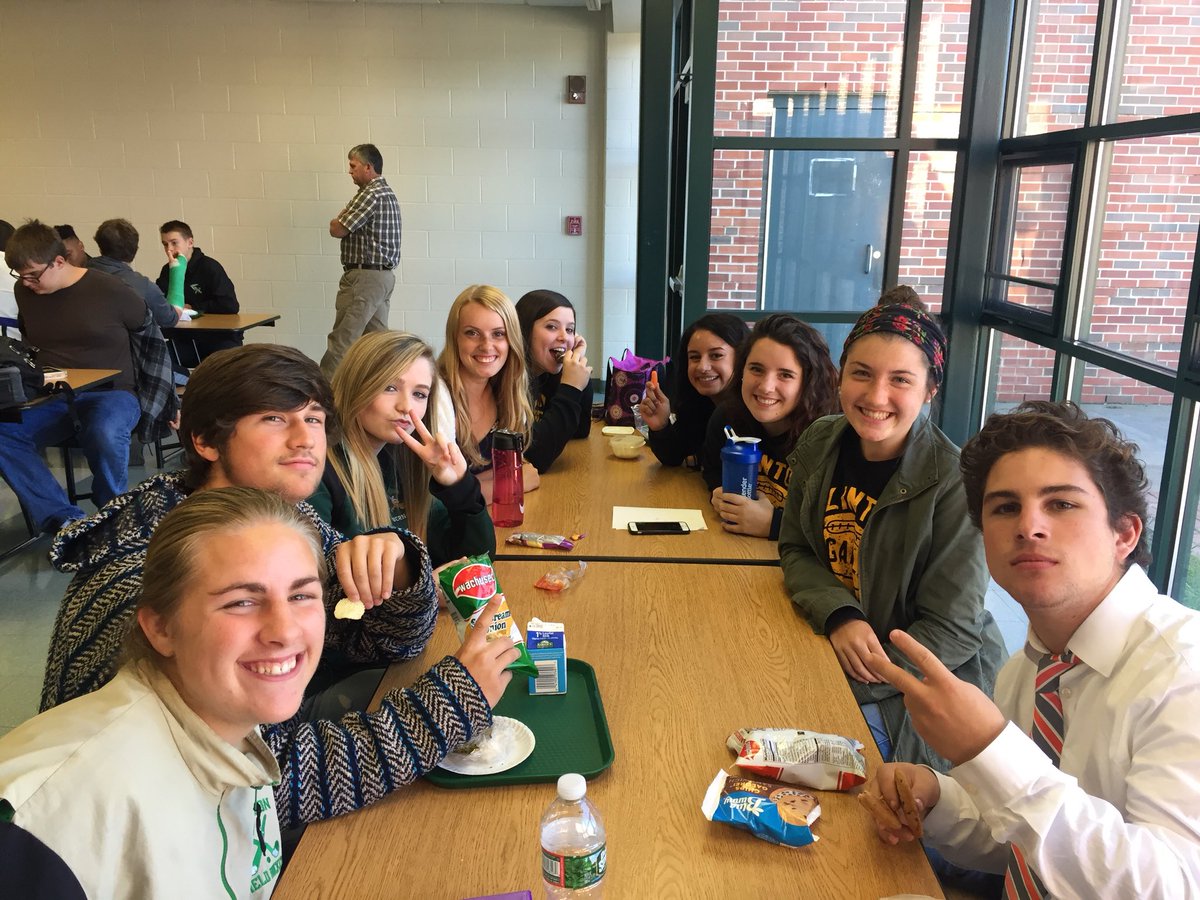 High School Lunch Table