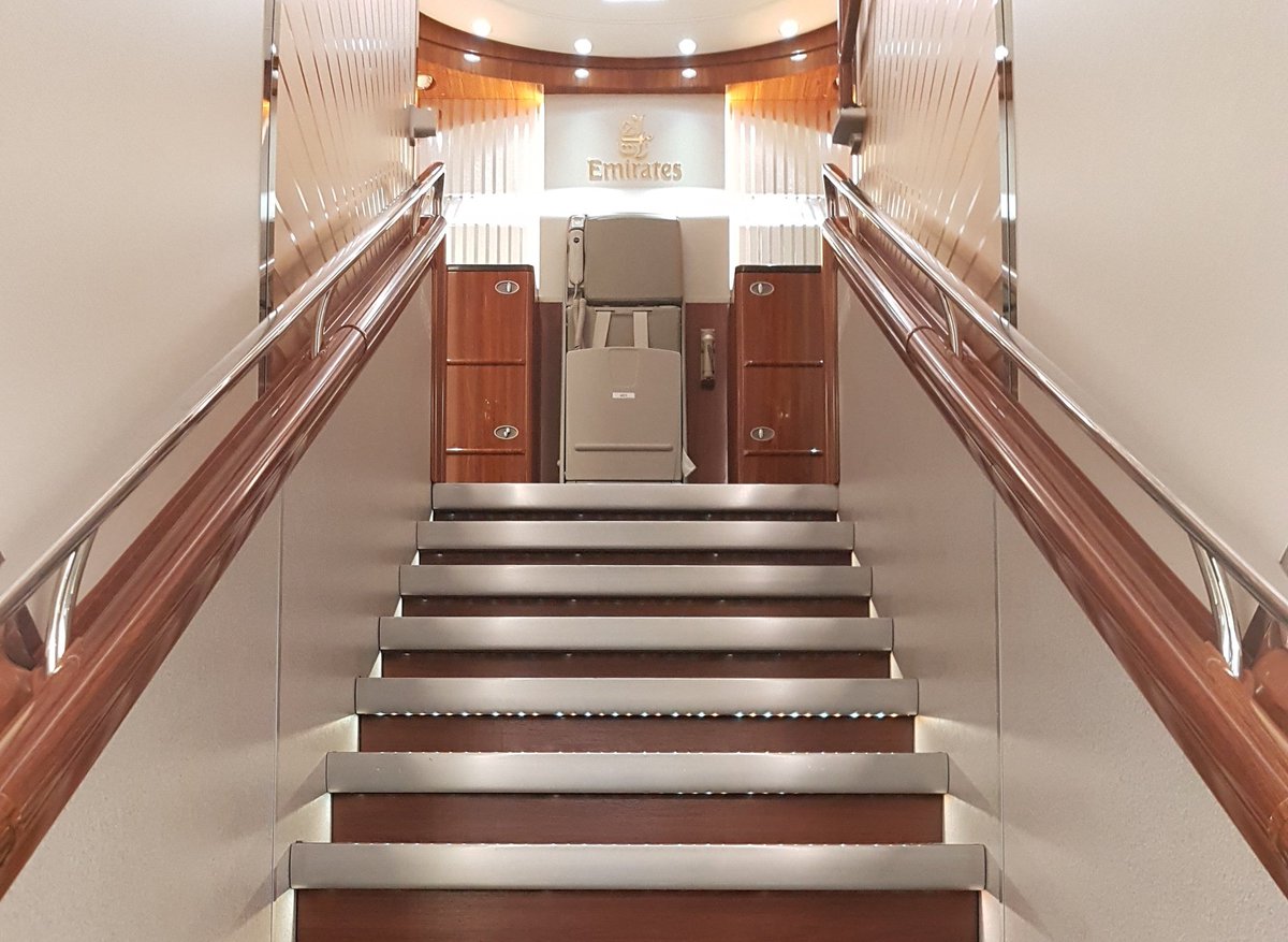 Airbus A380 Inside Stairs