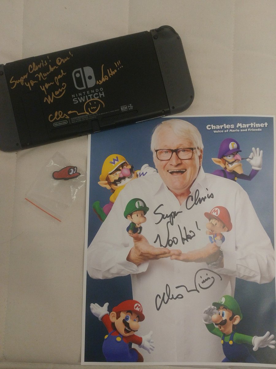 Got my switch signed by Charles Martinet!!! : r/NintendoSwitch