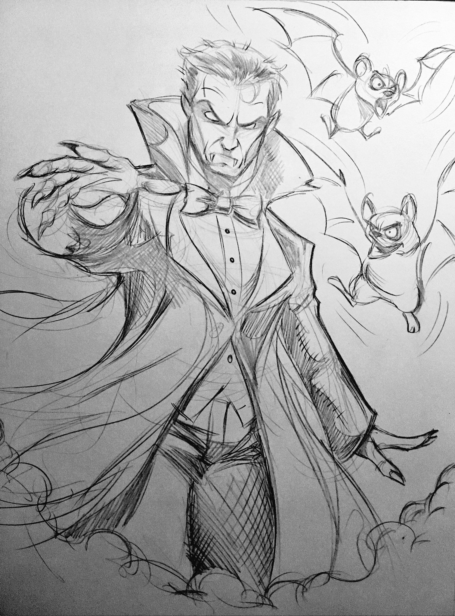 Vampire Dracula Drawing