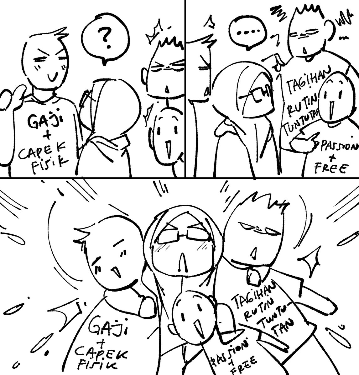 「milih kerja atau passion? semuanya aja deh!! XD 」Diniの漫画