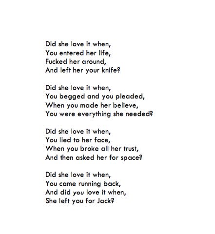 Break Up Poems For Him That Rhyme