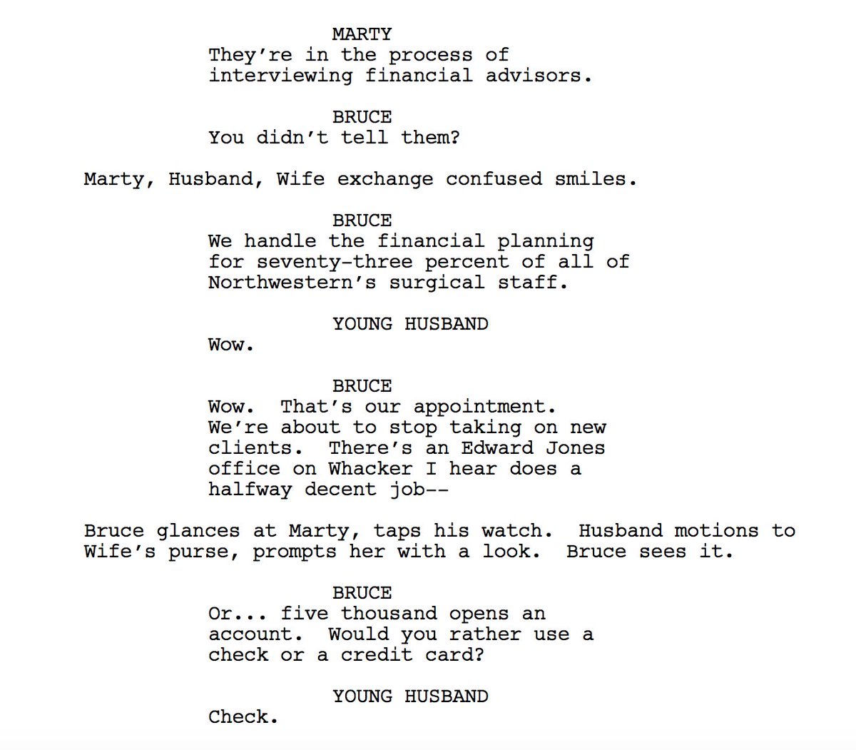 Tv pilot script - ladegmlm