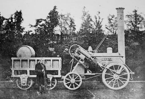 "rocket", locomotora construida por george stephenson y su hijo robert ...
