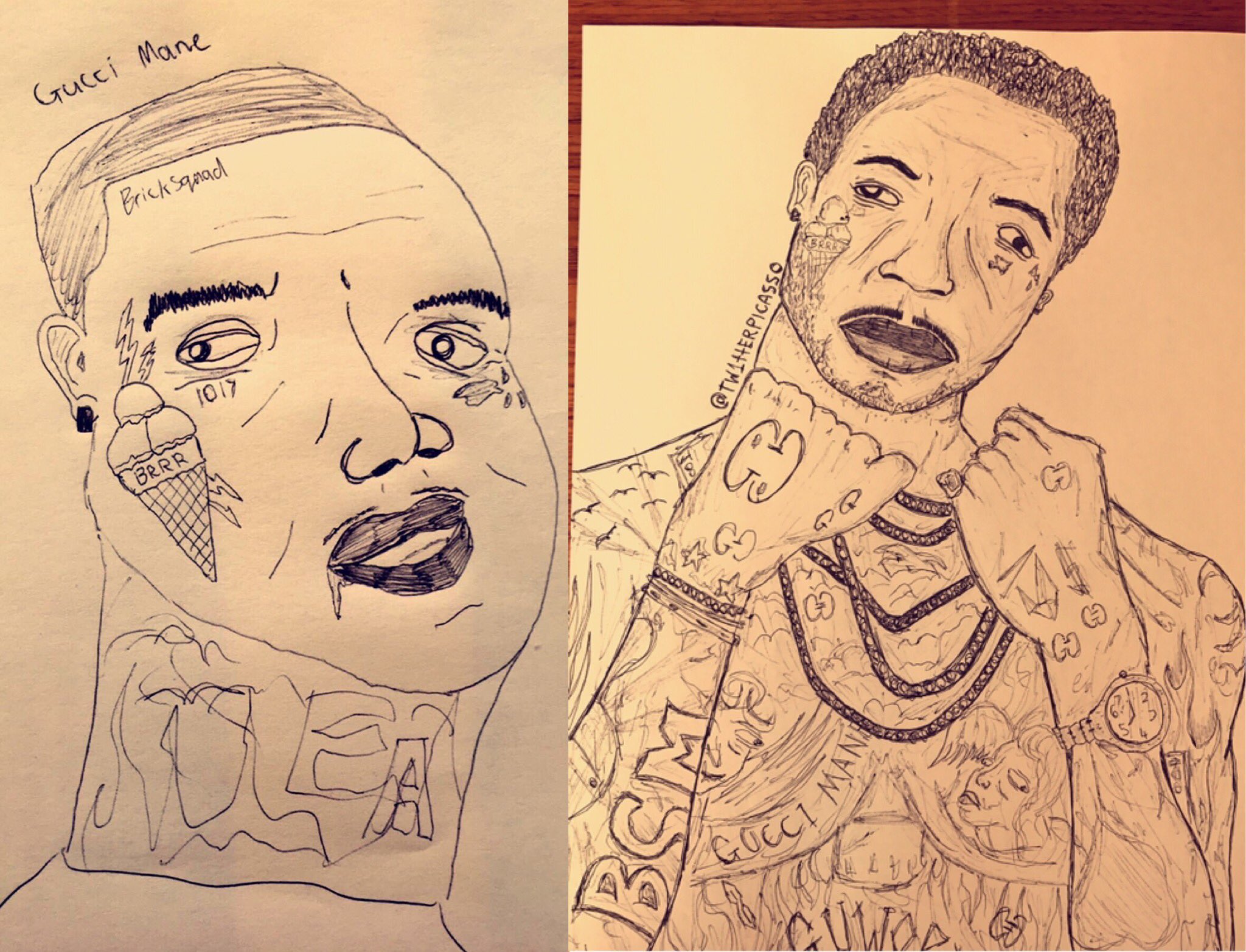 Drawing Of Gucci Mane