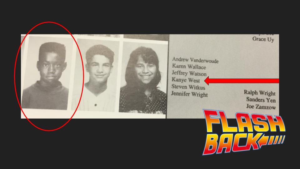 Kanye West High School Picture