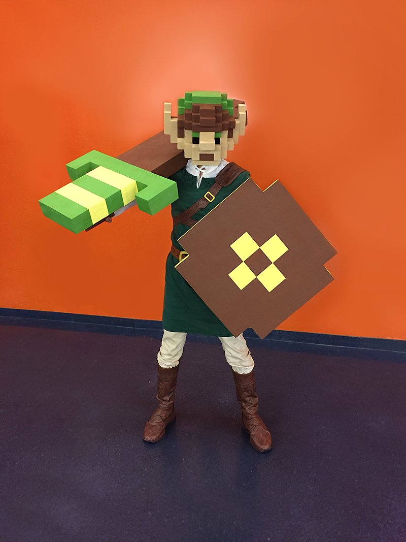 8 Bit Link Minecraft Skin
