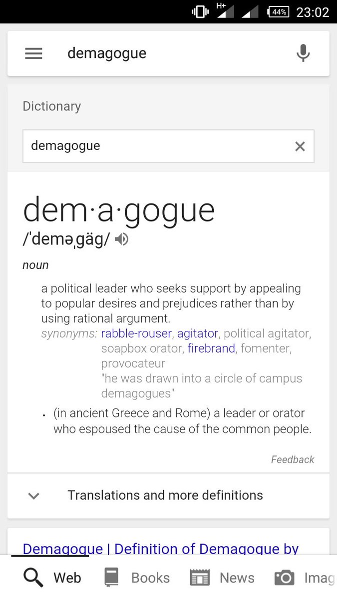 Demagogue Examples