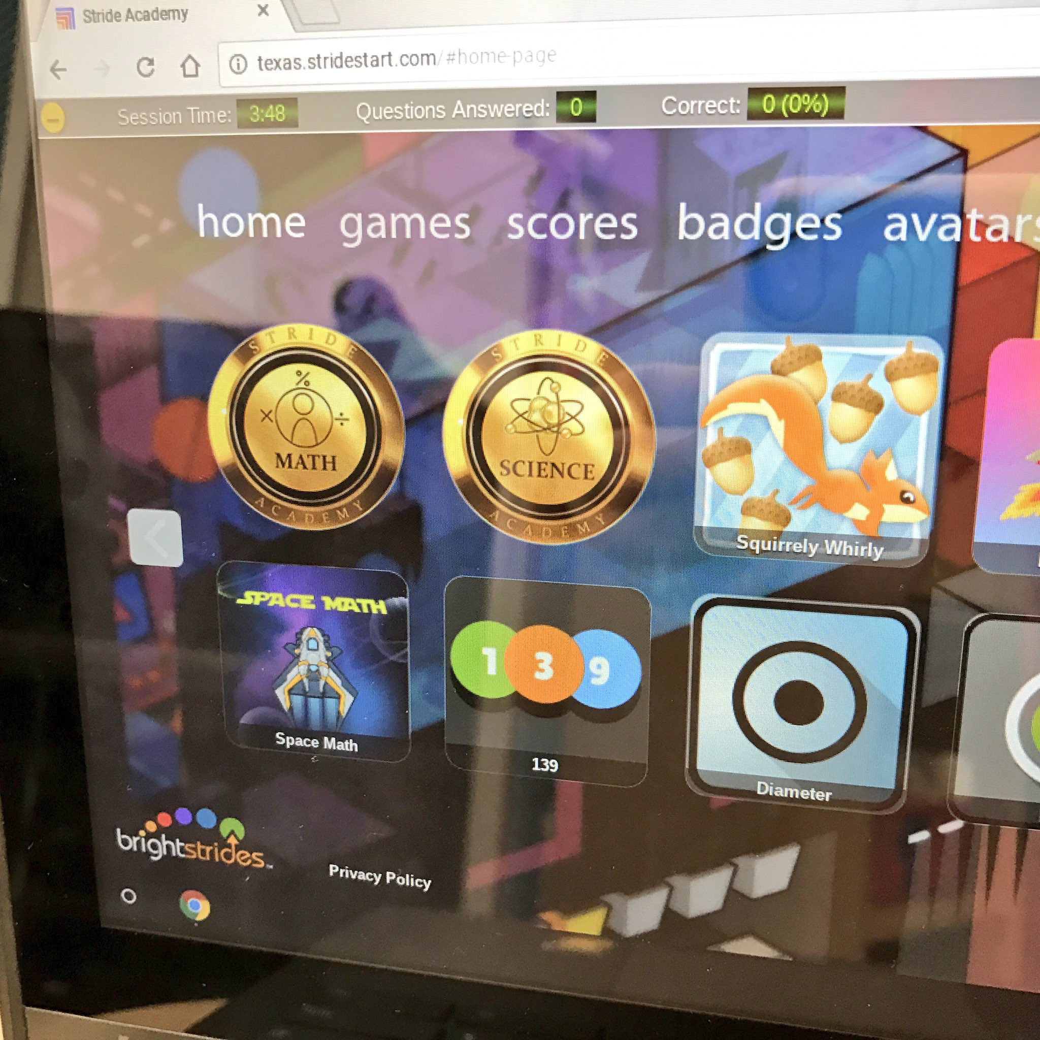 High Scores On Stride Academy