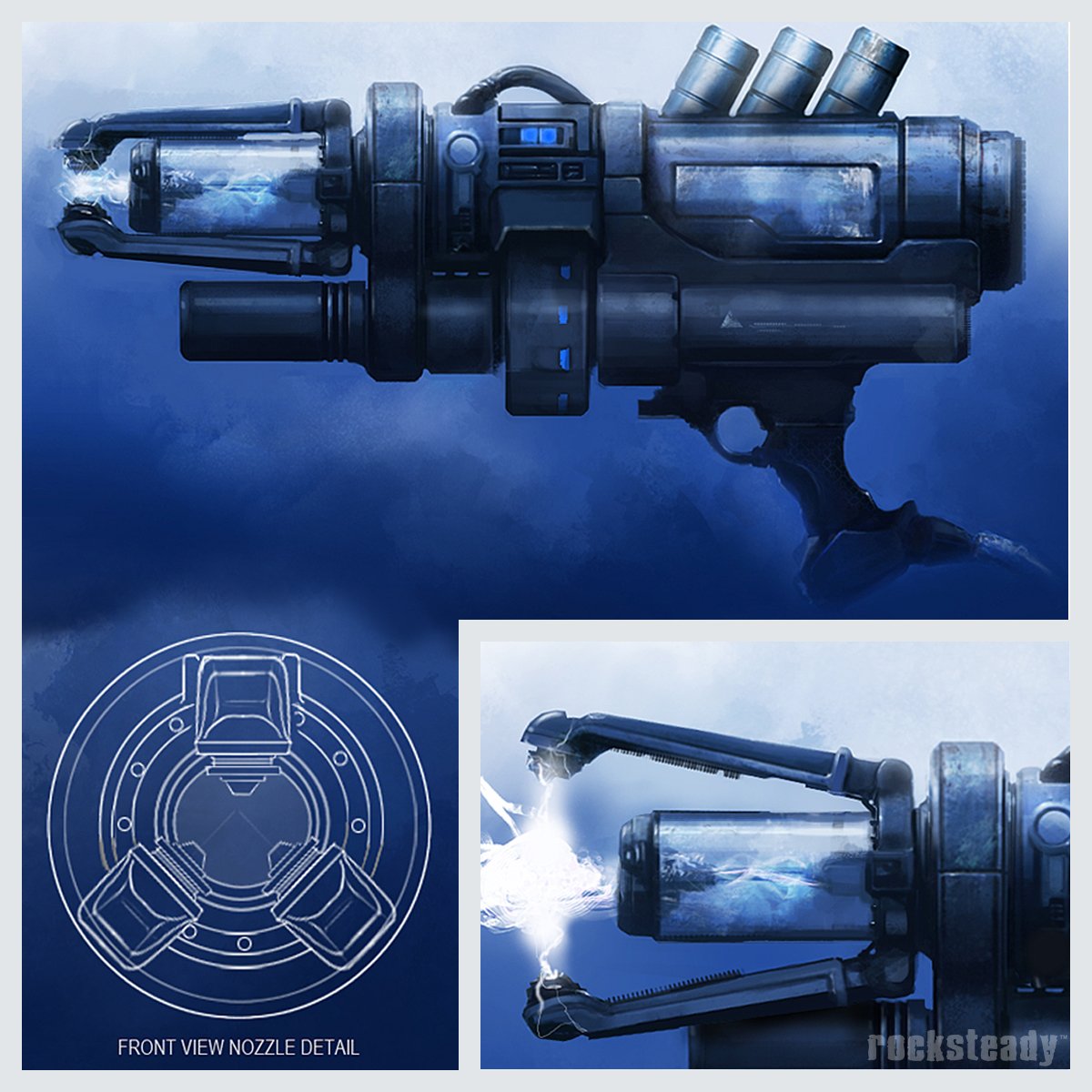 Batman Arkham Origins Mr Freeze Gun