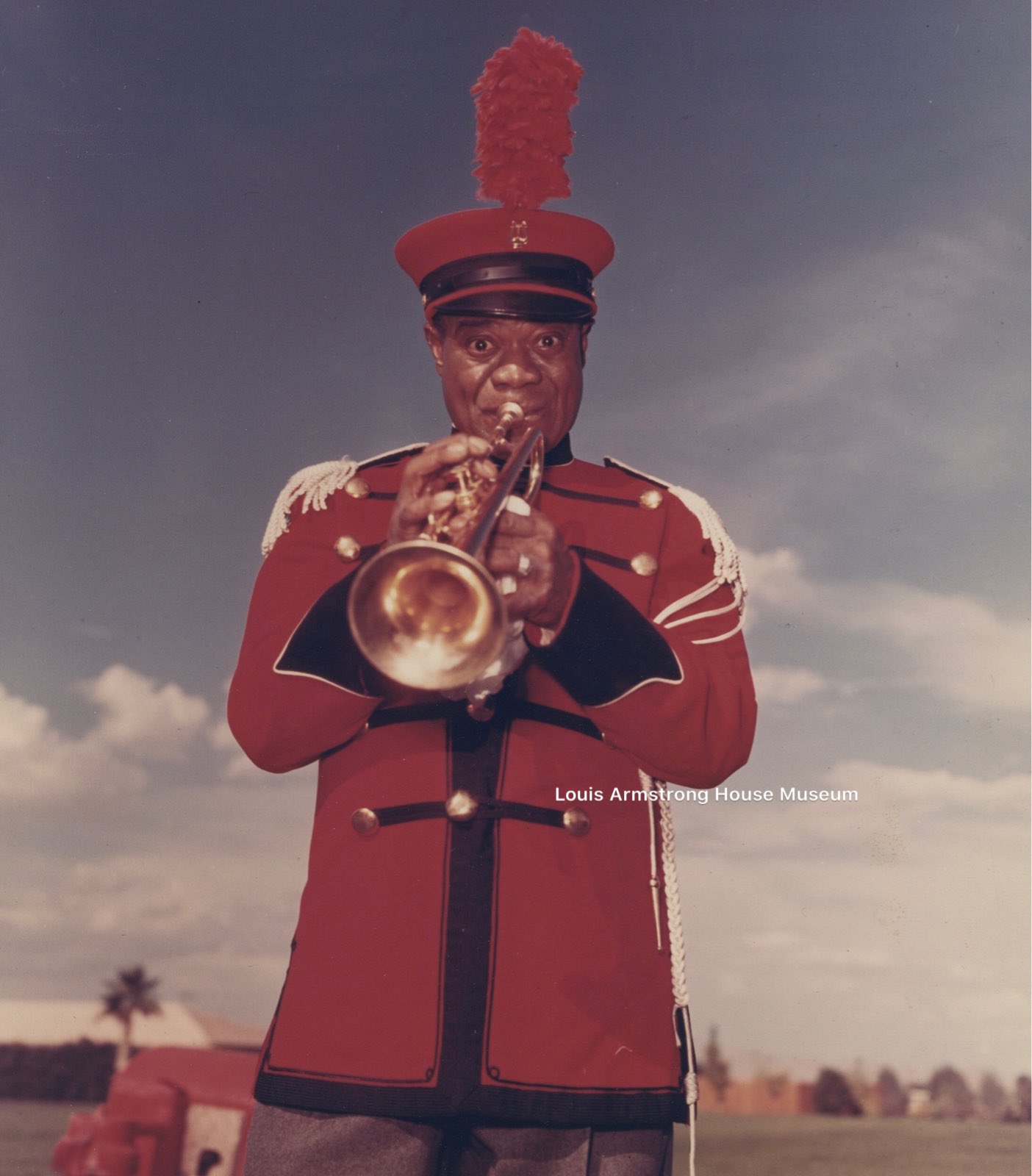 Louis Armstrong Trumpet In Color