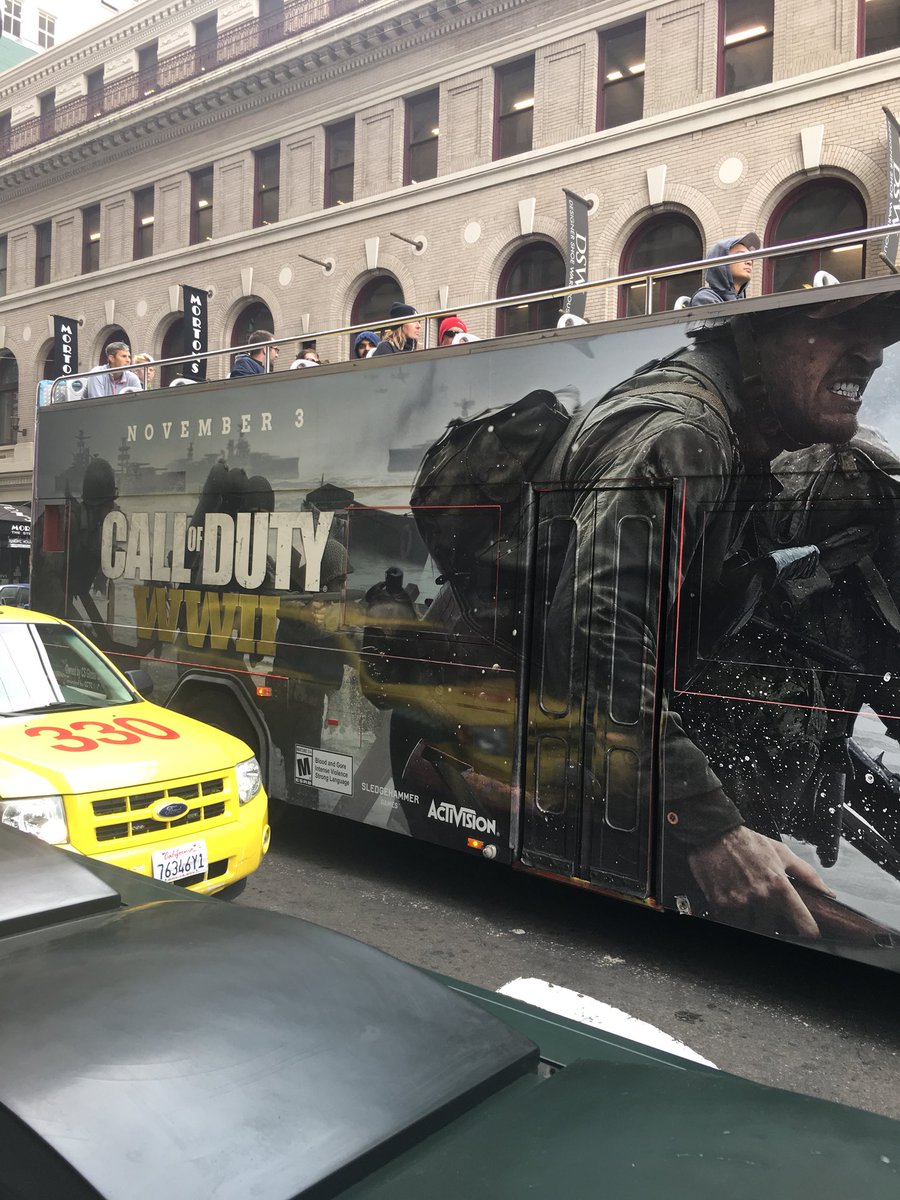 The Call of Duty WWII Bus spotted! : r/CallOfDutyWorldWarTwo