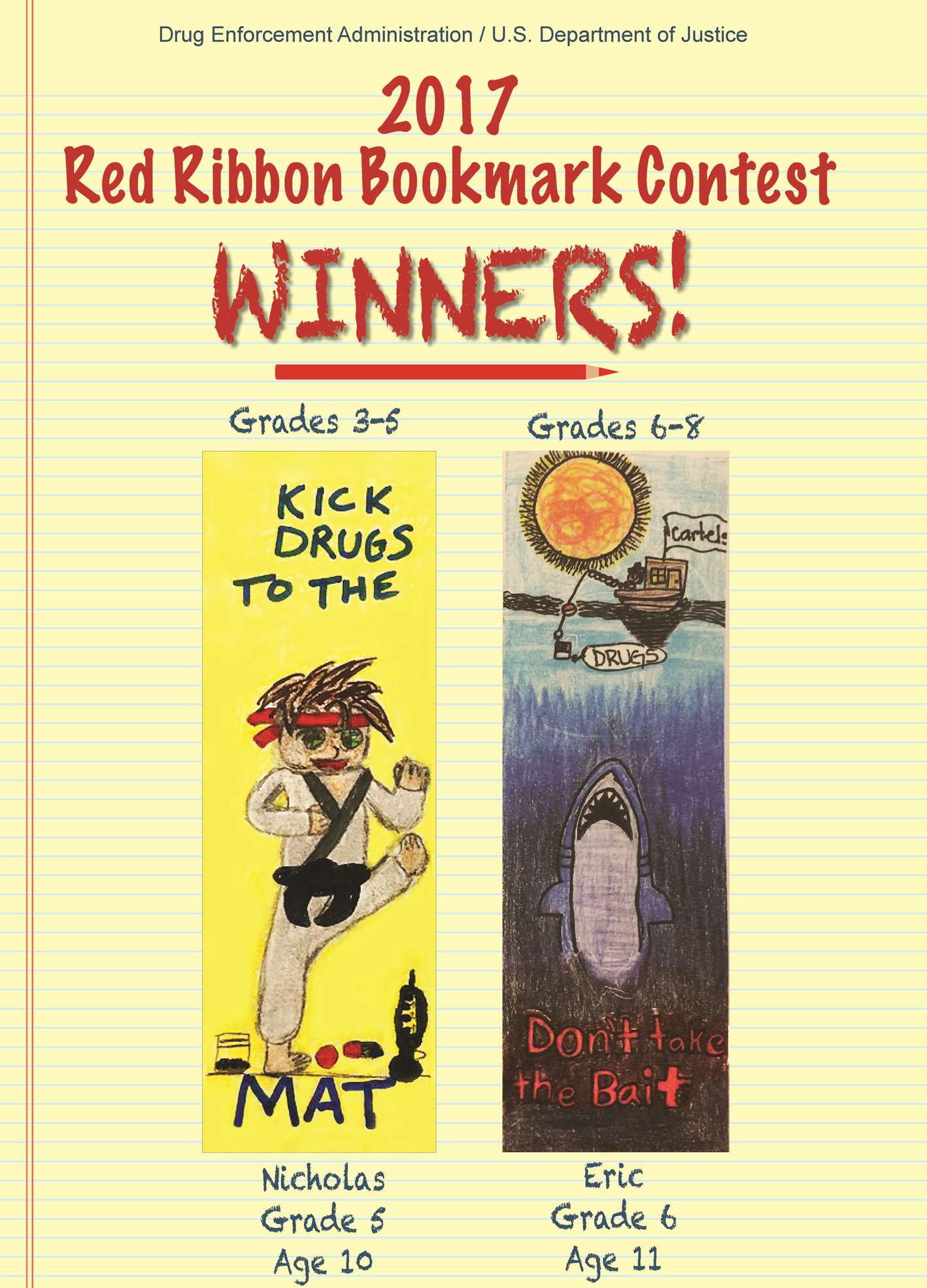 Say No To Drugs Poster Contest Winners