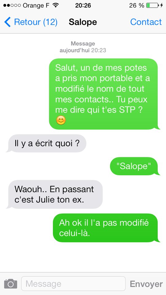 Humour sur les texto