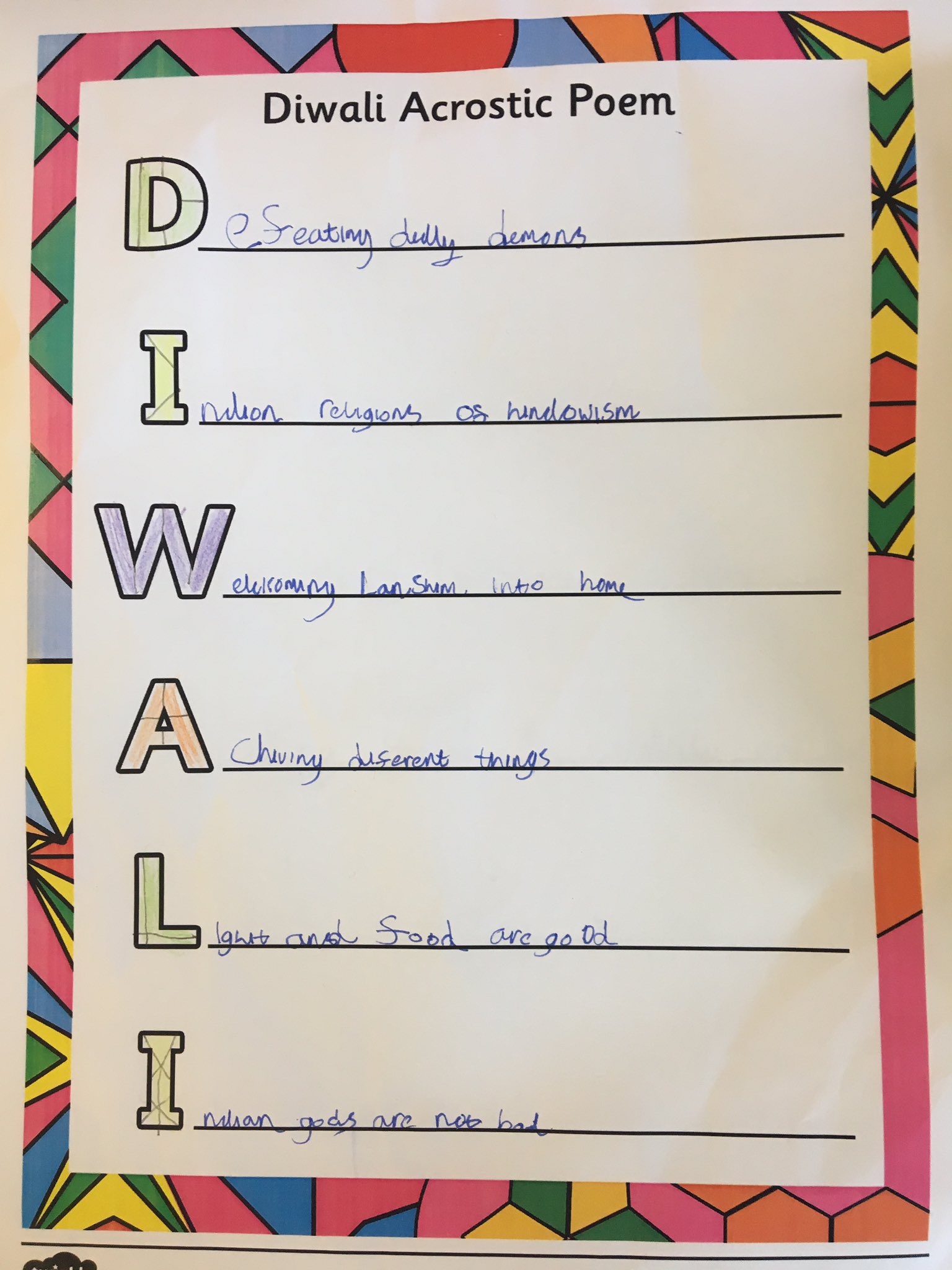 Diwali Poem In English