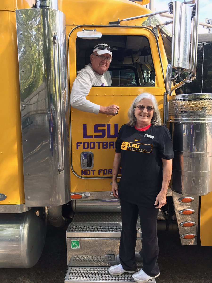 LSU Football Equip - Setting up in Tuscaloosa for tomorrow's game ...