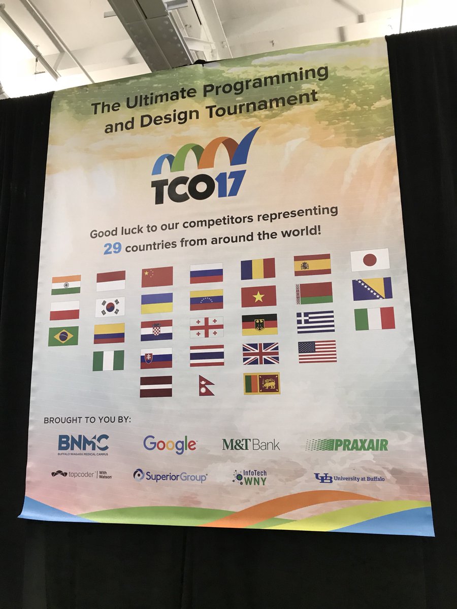 TCO 2017 Finals (2ページ目) - Togetter