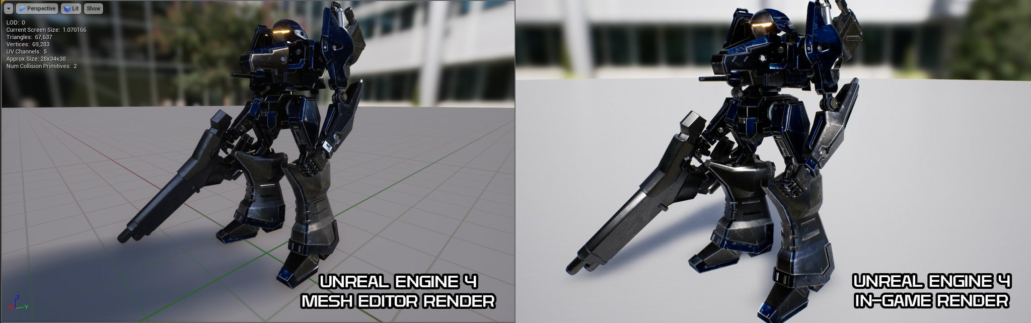 Recreating the look of assets in the mesh editor window - Rendering - Epic Developer Community ...