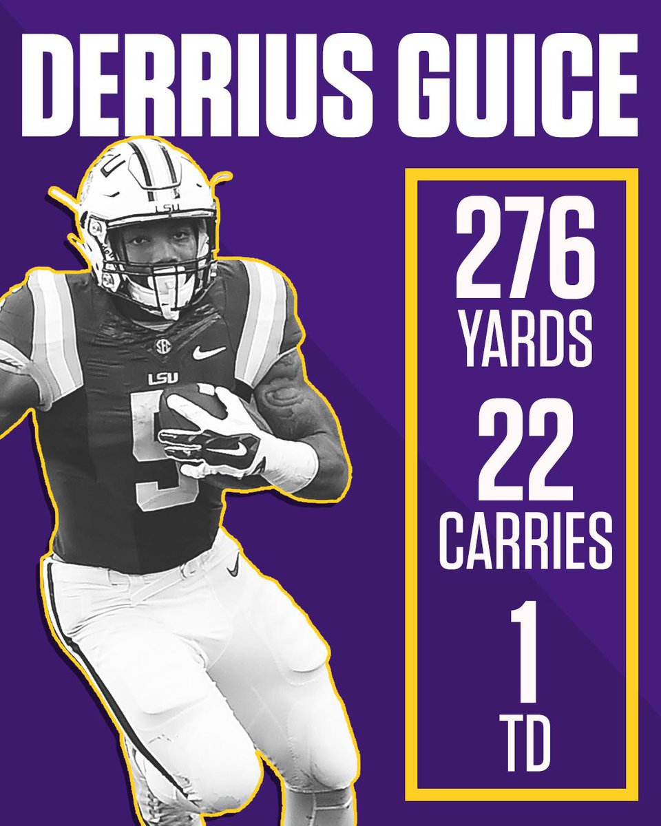 After rushing for 276 yards against Ole Miss, LSU’s Derrius Guice is ...