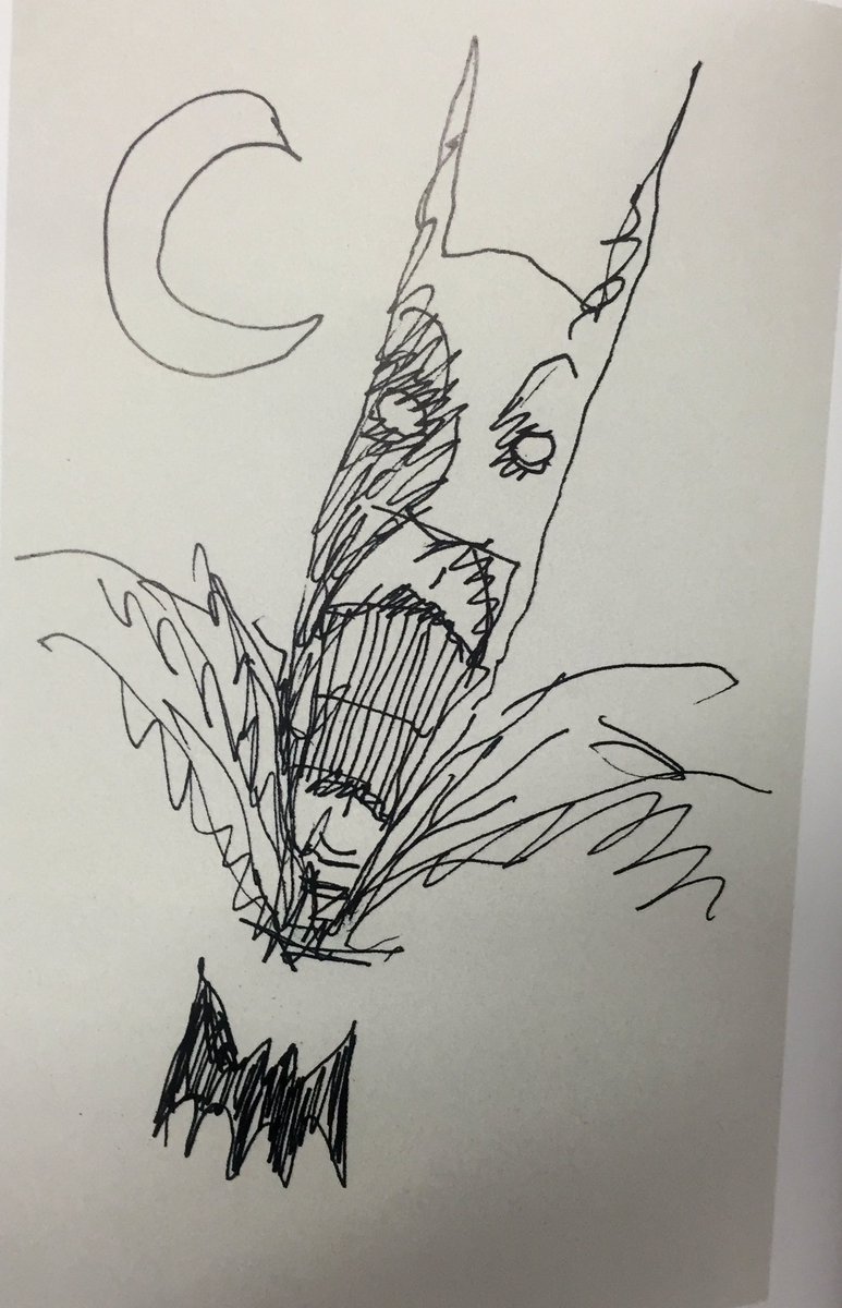 Tim Burton Sketches Batman