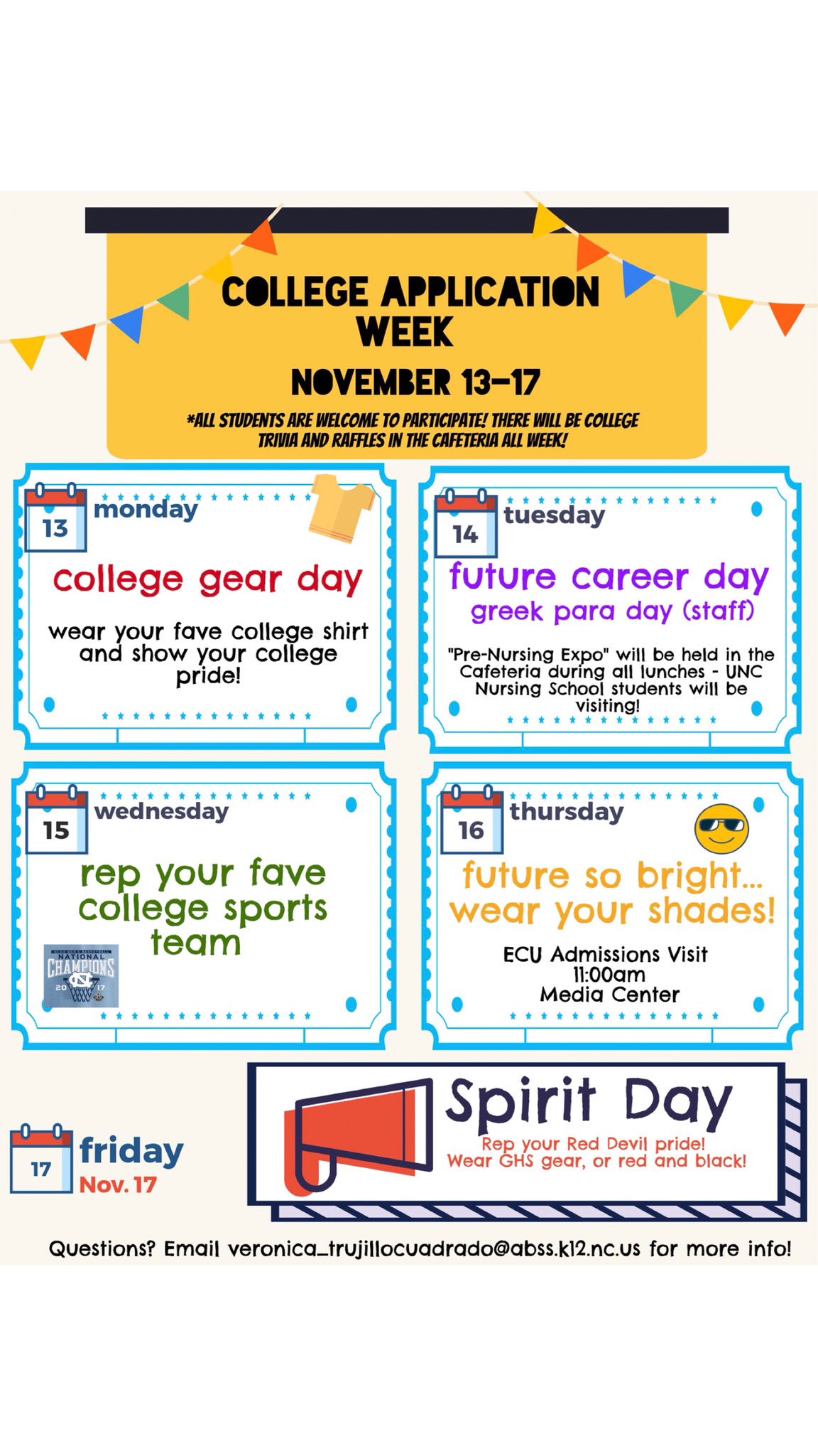 Ms. Washington on Twitter: "College Application Week is almost here! 😎📝 ...