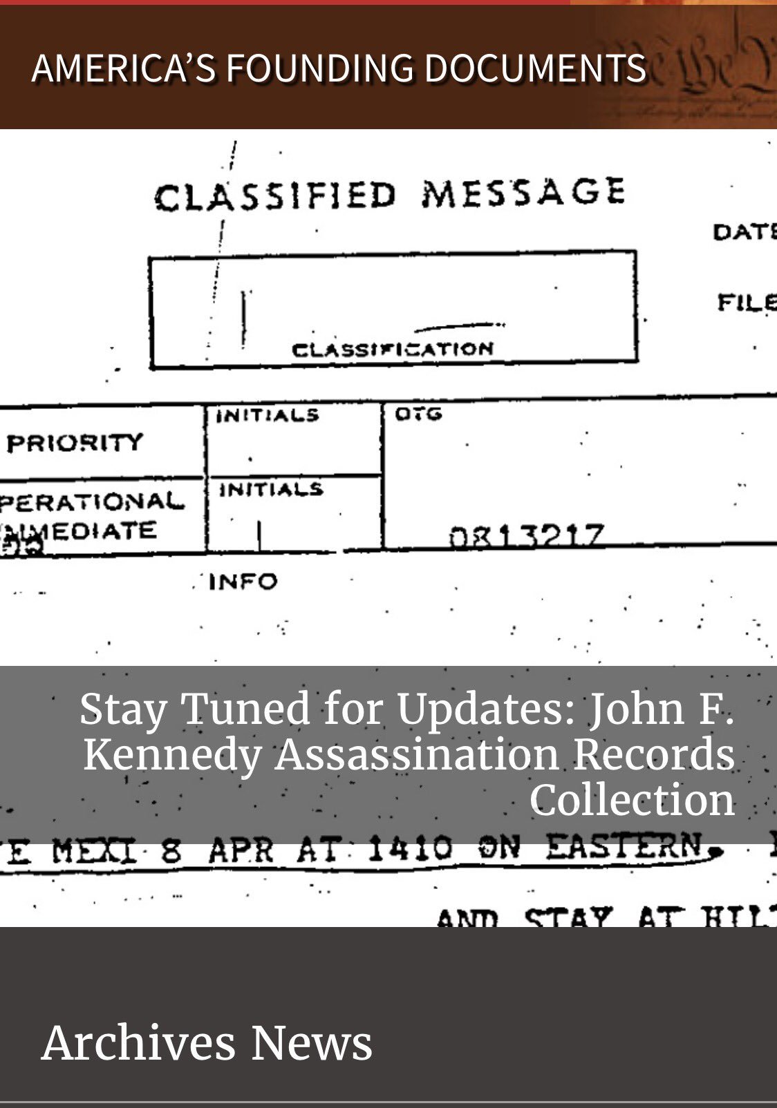 JFK assassination files set to be released by National Archives