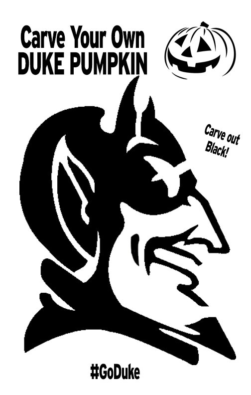 Demon Pumpkin Stencils