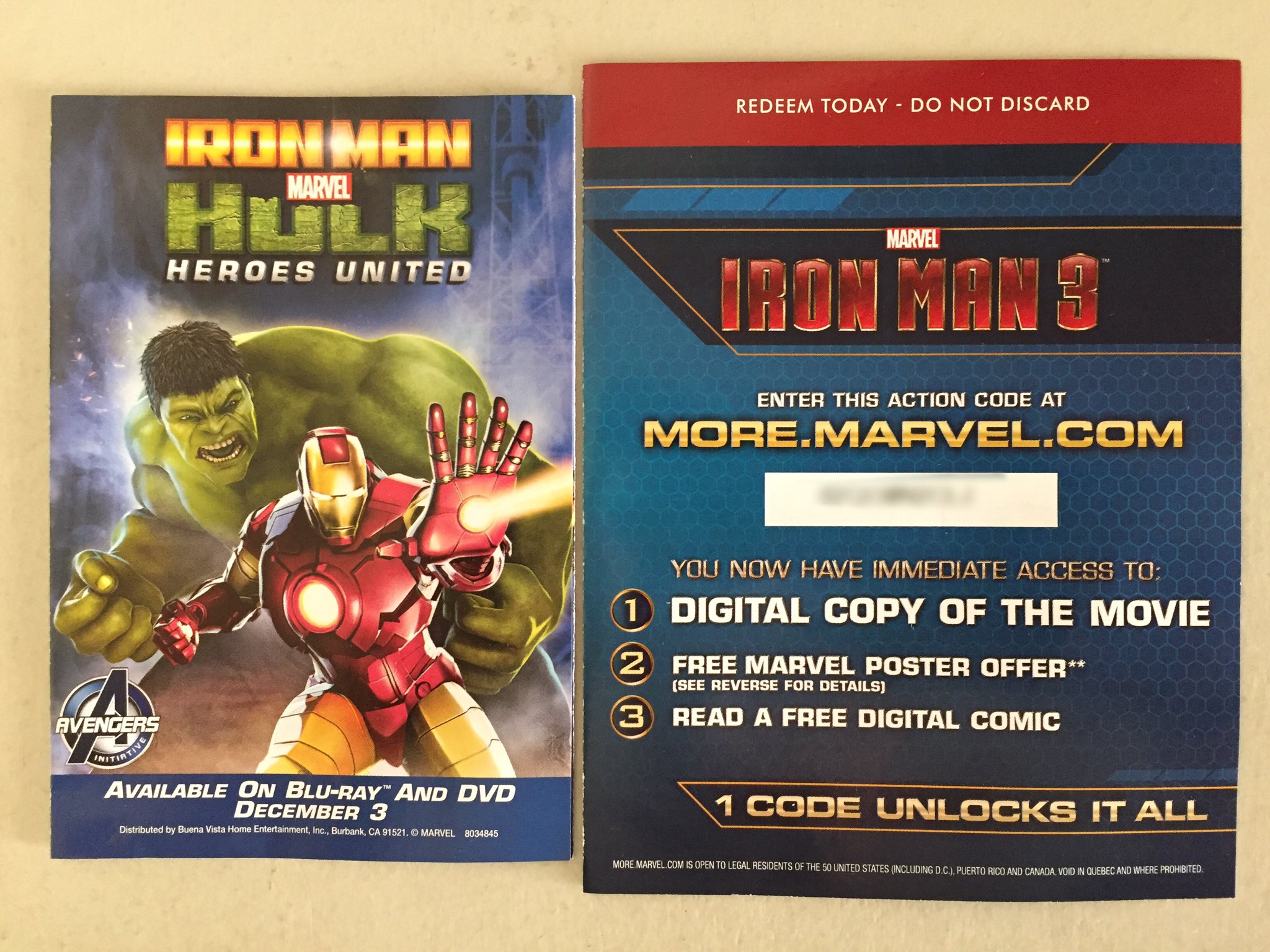 Iron Man 3 Blu Ray Digital Copy