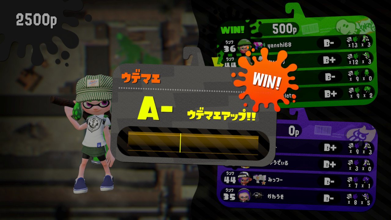 ★おいなり★ on Twitter: "A-に戻れた(^^ゞ #Splatoon2 #スプラトゥーン2 #NintendoSwitch https://t.co/JyxihDx6kd ...