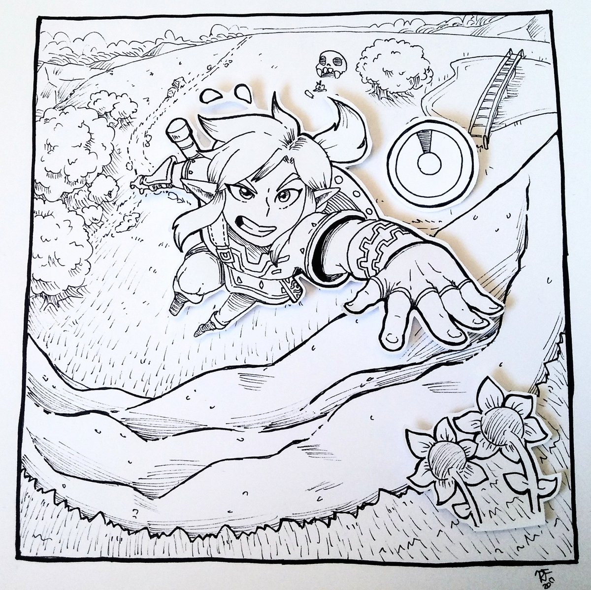 「Day 17: graceful #inktober2017 」Russの漫画