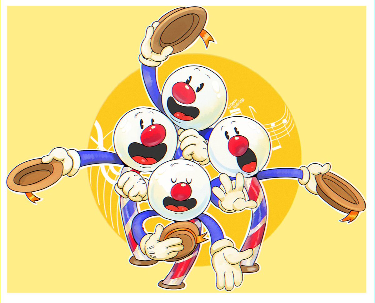 Cuphead barbershop trio - assetslopa