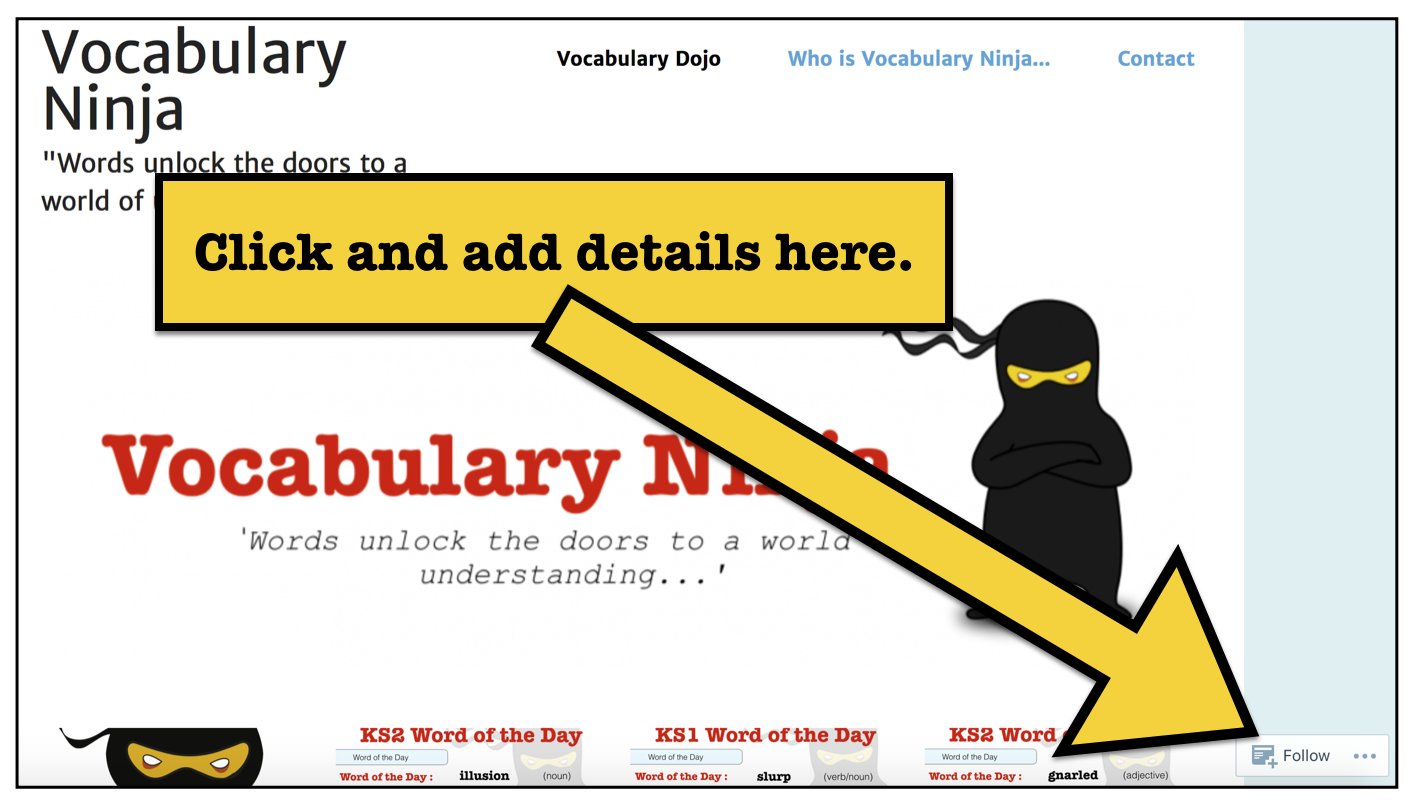 Vocabulary Ninja on Twitter: "All followers of https://t.co/LKeqmIbinf ...