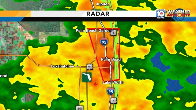 TORNADO WARNING: Palm Beach County, near Palm Beach International ...