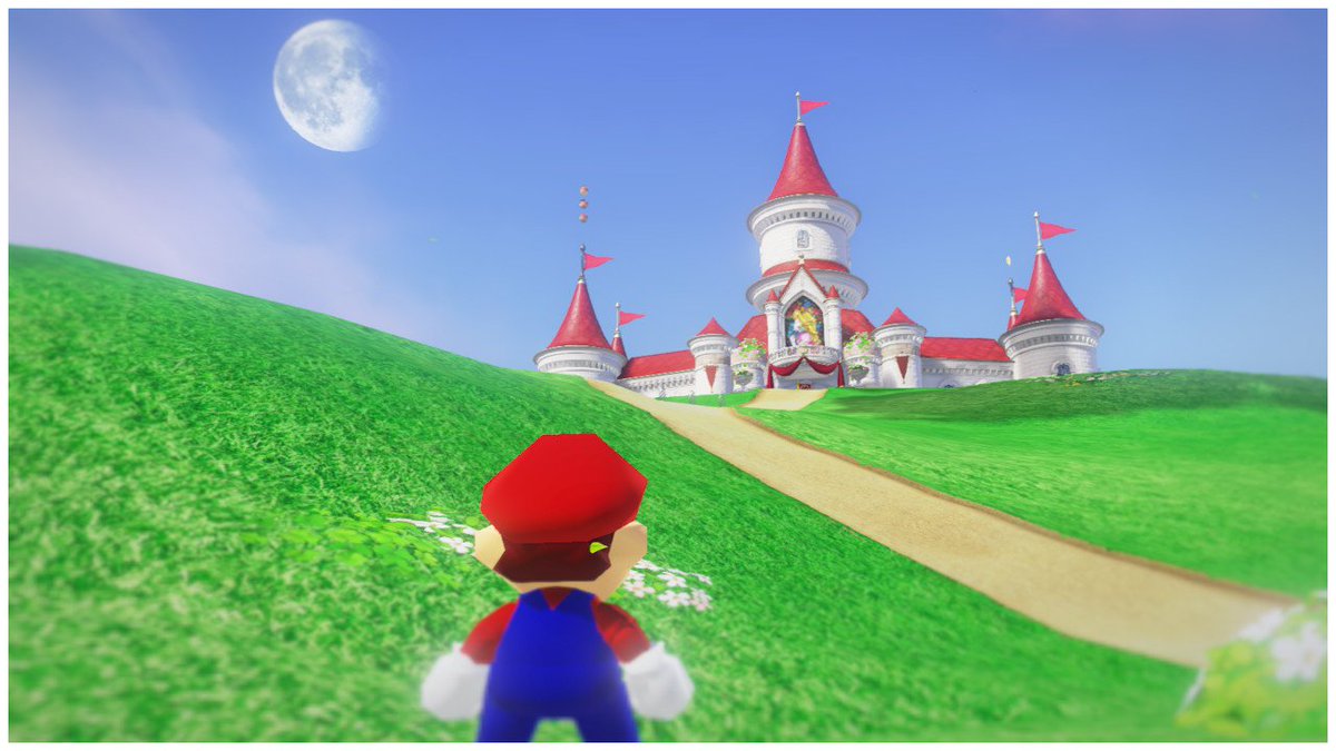 [SPOILER] I took a picture of N64 Mario & Peach's Castle for a bit of ...
