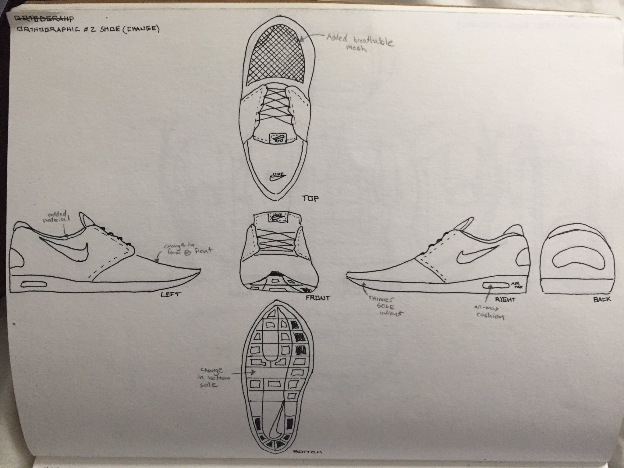 Nike Shoe Drawing