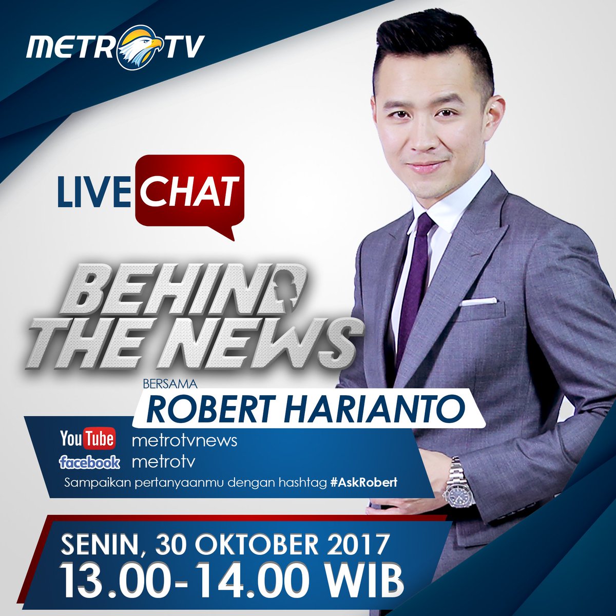 Yuk gabung di Live chat Behind The News bersama Robert Harianto via ...