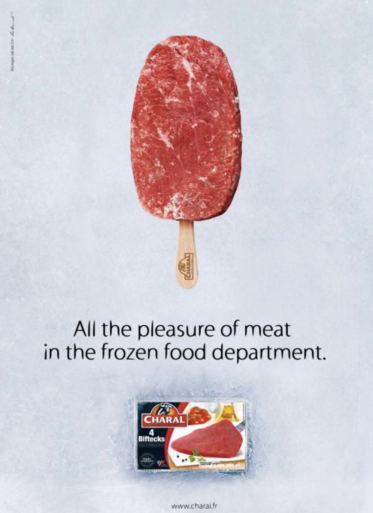Ice On Frozen Meat