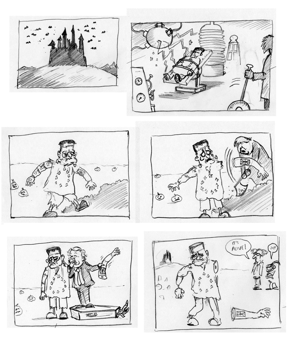 Frankenstein Story Board