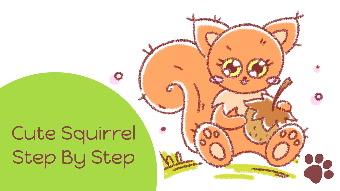 How To Draw A Cute Squirrel