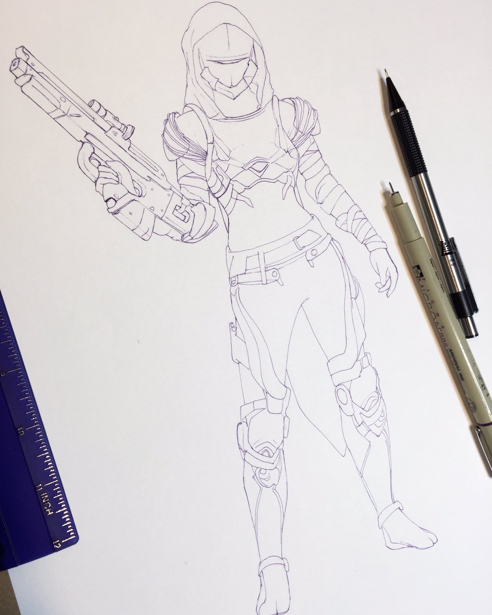 Girl Hunter Clip Art