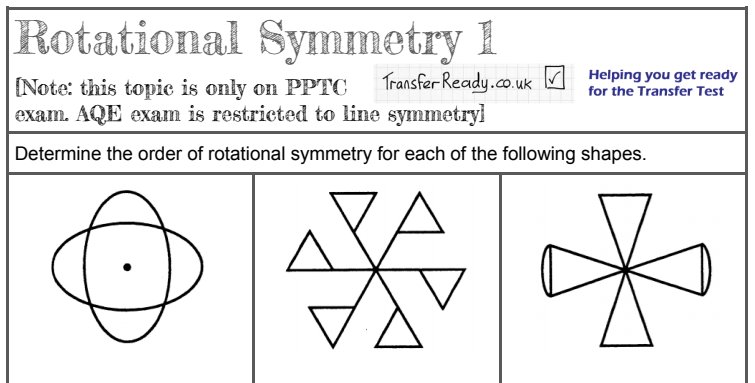 Rotational Symmetry Reflective & Rotational Symmetry