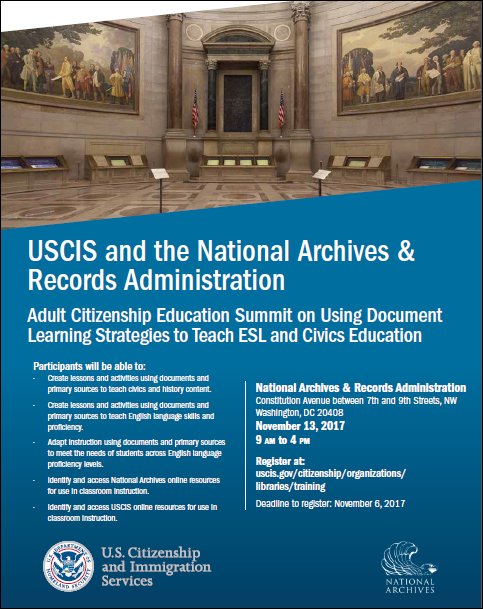 USCIS Training for ESL & Civics Test for Naturalization (DC ...