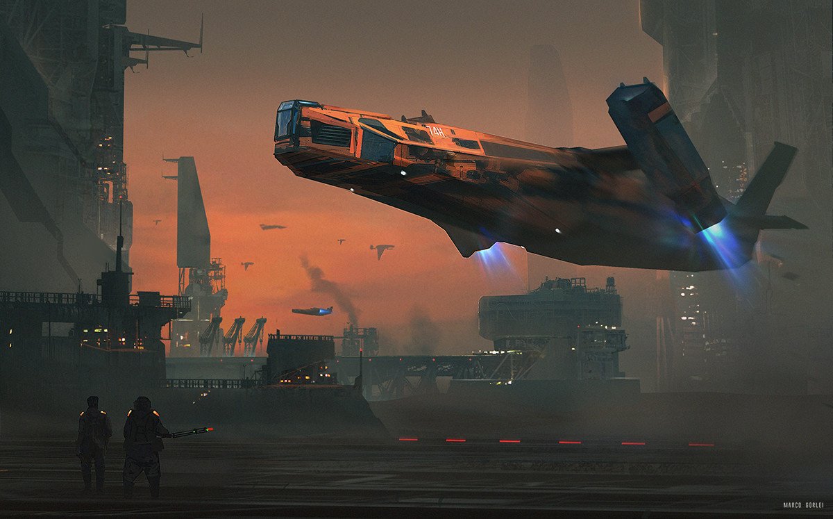 Futuristic Dropship
