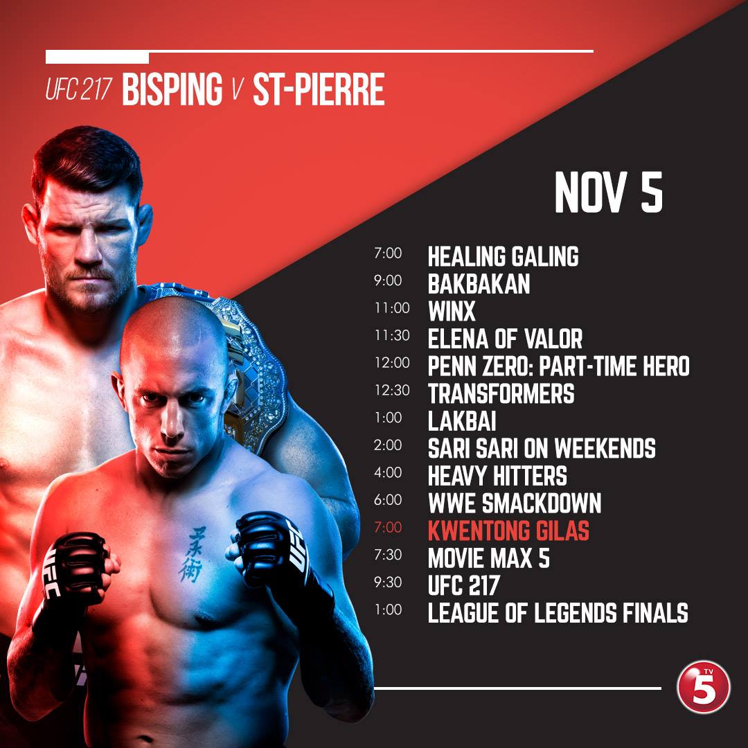 November 5, 2017 | TV5 Schedule Archives Wiki | Fandom