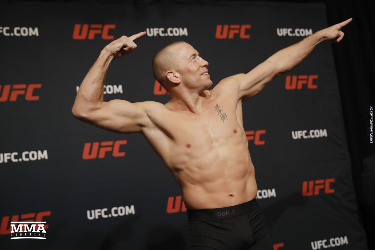 GSP looking in great shape at weigh ins. | Sherdog Forums | UFC, MMA ...
