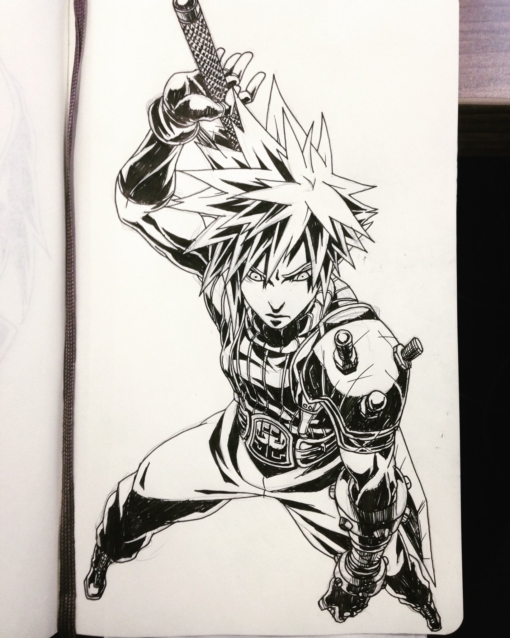 Cloud Strife Drawing
