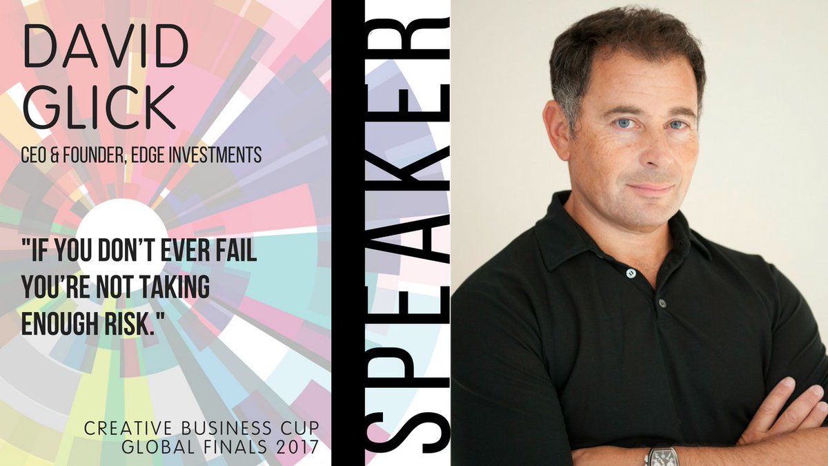 Creative Business Cup on Twitter: "David Glick of @Edge_Invest wants to meet entrepreneurs who ...