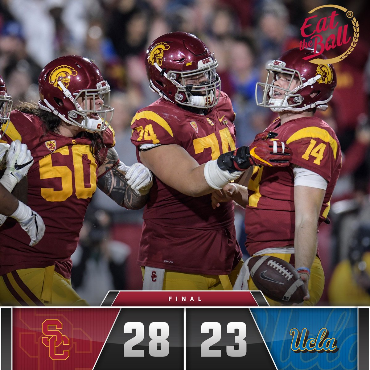 FINAL: USC 28, UCLA 23 The Trojans BeatTheBruins in their final home ...