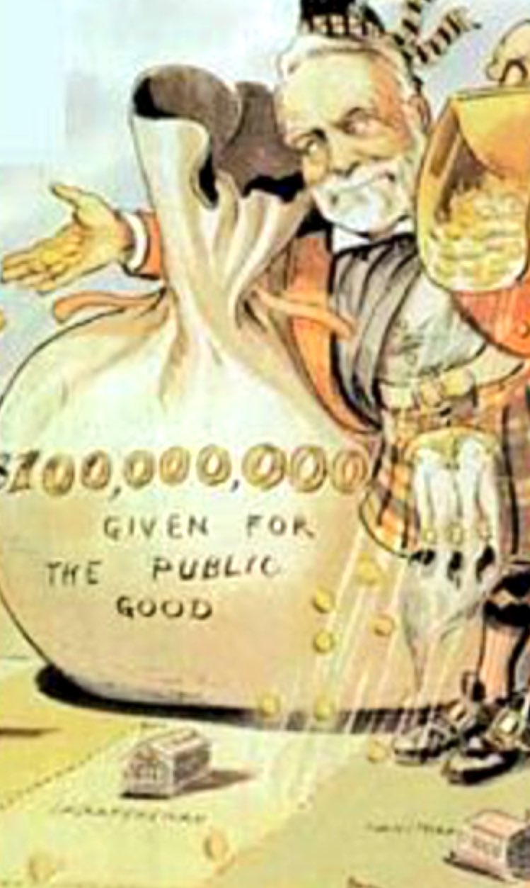 Andrew Carnegie Gospel Of Wealth Political Cartoon